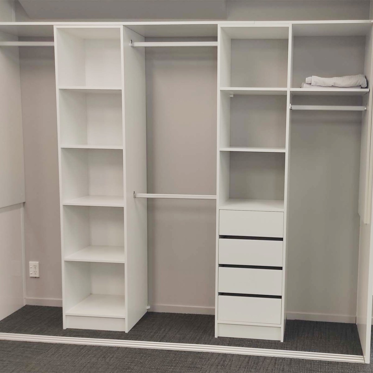 Genesis Modular Floor-Standing Wardrobe Shelving | Showerwell Home Products