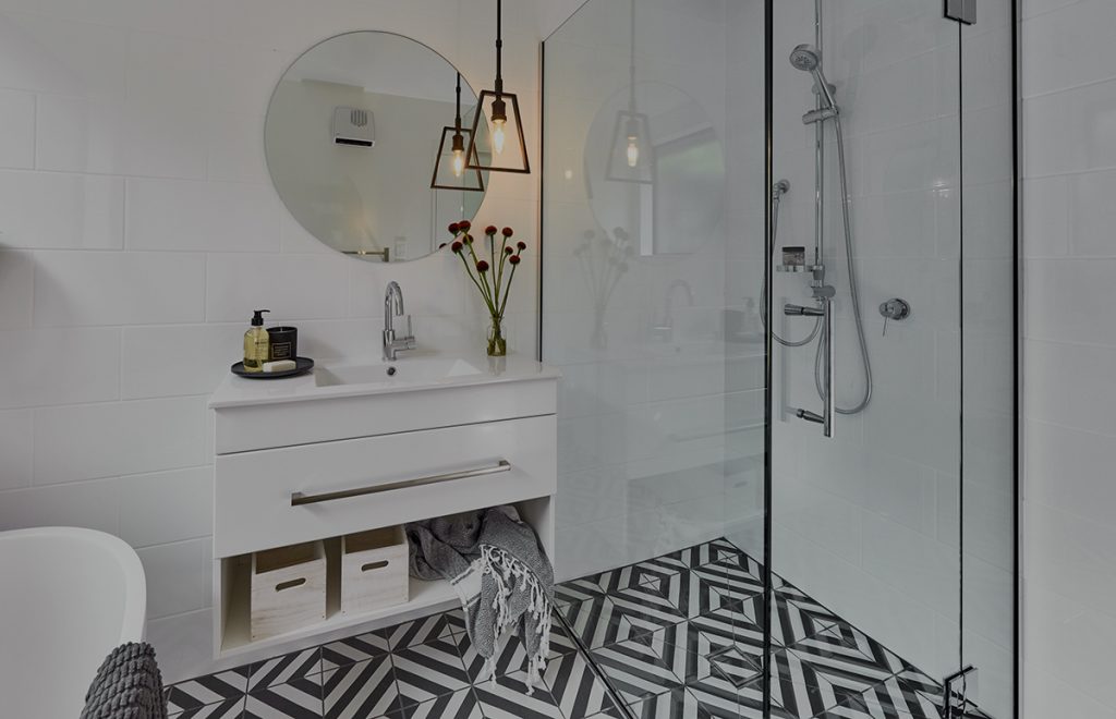 Frameless 10mm Type C Shower with Door on Short Edge | Showerwell Home ...