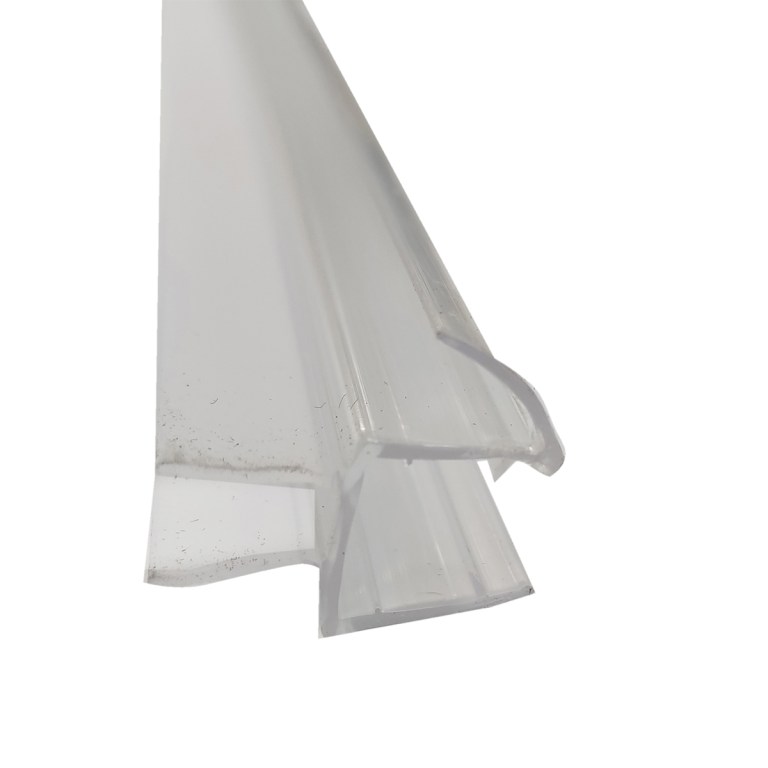 10mm Shower Glass Door Bottom Double Seal with Curved Drip Blade ...