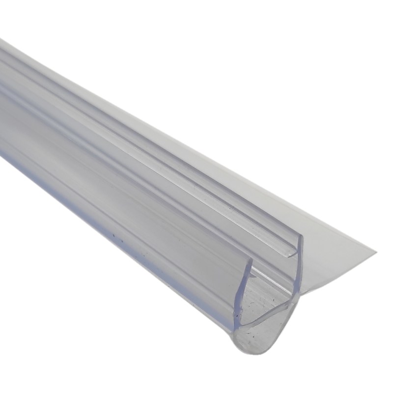 10mm Shower Door 90 degree Edge seal Side Blade with Bump Stop ...